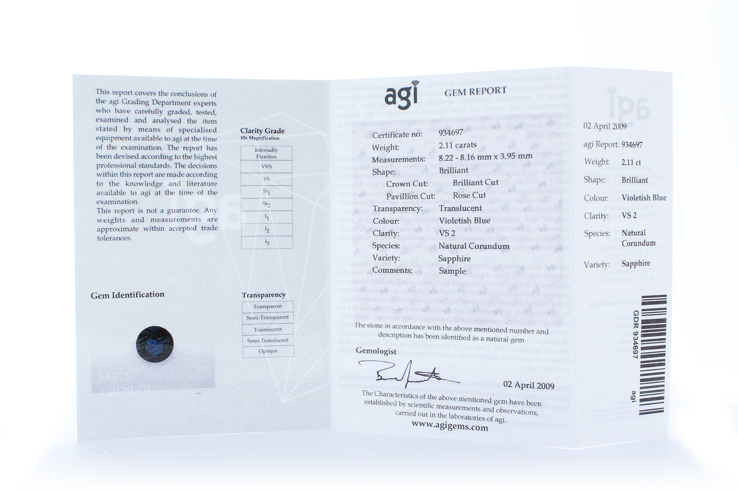 Gemstone Dossier Report – agi